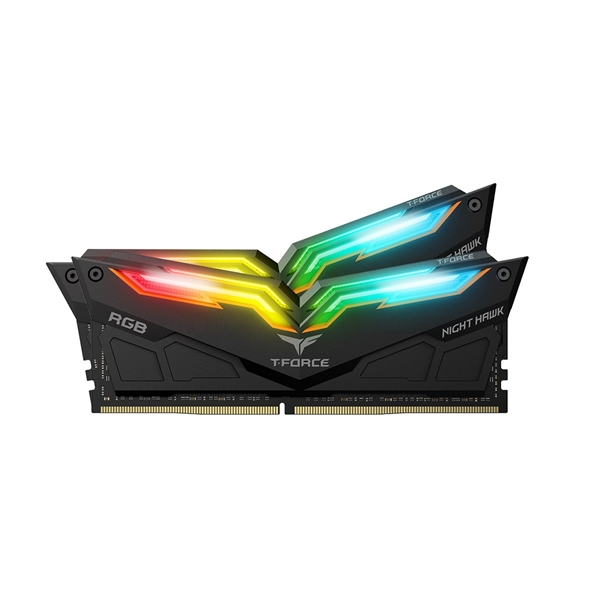 TEAM T-Force Night Hawk Black HS With RGB LED 16GB (8GB X 2) DDR4-3200 ...